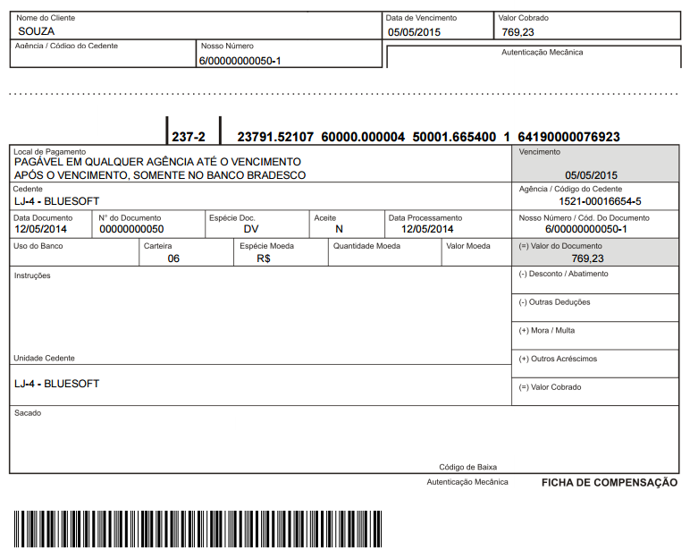 Consulta de Boletos a Imprimir - Central de Ajuda da Bluesoft